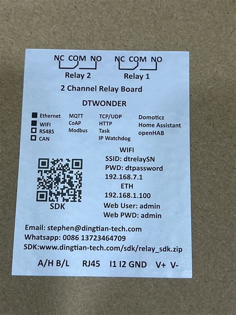 Ethernet Relay Network Wifi Switch Modbus Tcp Udp Mqtt Web Schedule Task Rs485 Coap