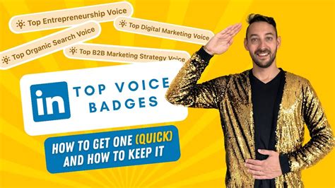 How To Get A Linkedin Top Voice Badge And Keep It Youtube