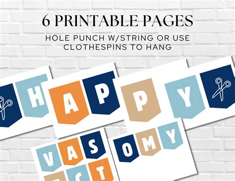 Printable Vasectomy Party Banner Happy Vasectomy Decorations