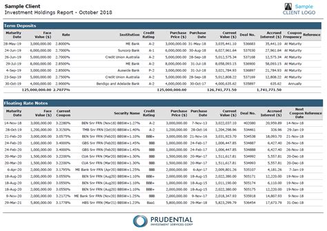 Portfolio Monitoring And Reporting Prudential