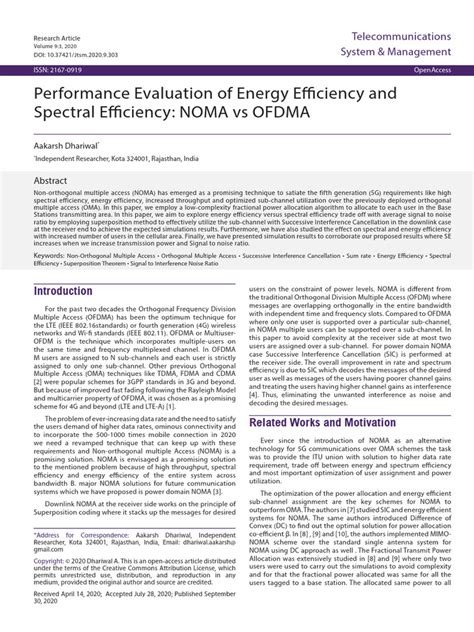 Performance Evaluation Of Energy Efficiency And Spectral Efficiency