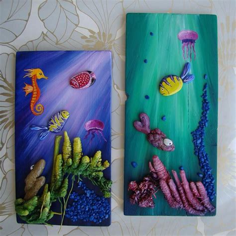 Морское дно морскими камушками с острова Корфу.#картины_из_камней# ...