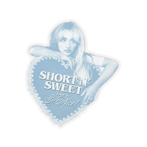 Sabrina Carpenter Short N Sweet Kiss Cut Stickers Etsy