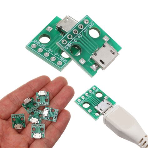 módulo adaptador micro usb fêmea para dip arduino e cia
