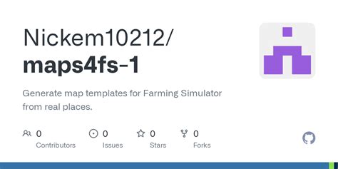 Github Nickem10212maps4fs 1 Generate Map Templates For Farming Simulator From Real Places