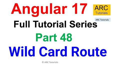 Angular 17 Tutorial For Beginners 48 Wild Card Routes Angular 17