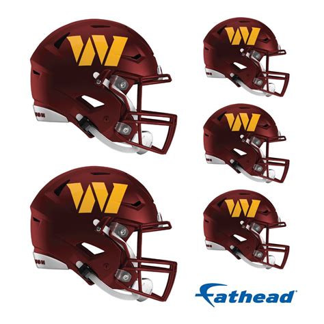 Washington Commanders 5 Helmet Minis Mixed Sizes Official Nfl