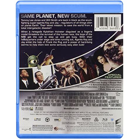 Sony Pictures Men In Black Ii Blu Ray Movie With Pg 13 Rating