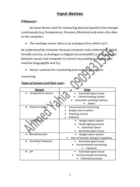 Input Devices And Their Uses2 Pdf Radio Frequency Identification Emv