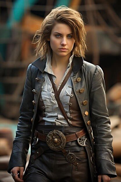 Premium Ai Image A Woman In A Pirate Garment