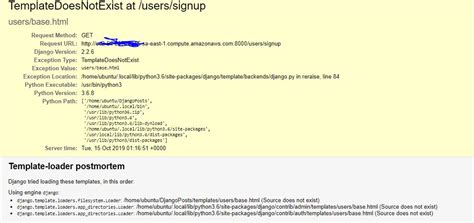 Python Templatedoesnotexist Only Happen On Prod Ec2 But Templates