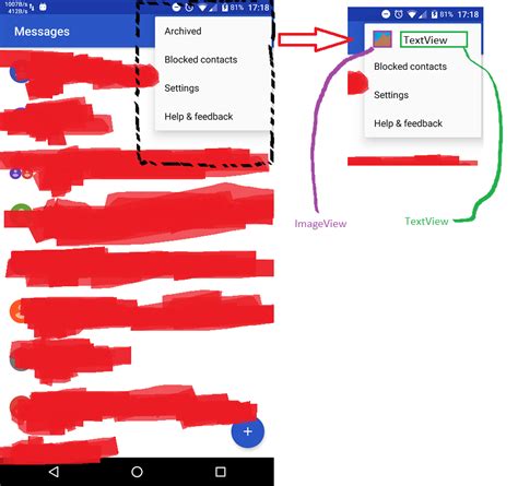 Android Is It Possible To Have Multiple Views In A Menu Item Stack