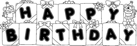 Free Happy Birthday Clip Art Black And White Download Free Happy