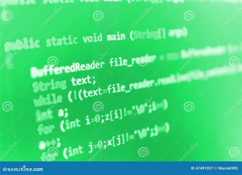 Écran De Programmation De Code Source De Codage Image Stock Image Du Fonction Données 47491027