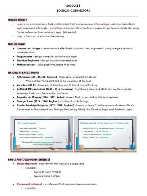 Module 5 Introduction To Logic Download Free Pdf Logic Truth