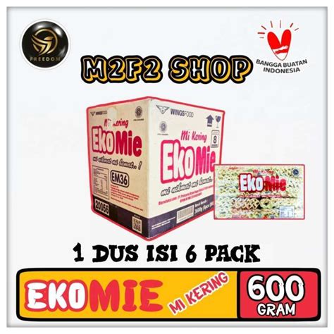 Promo Mi Kering Eko Mie Nikmat Dan Hemat Gr Kemasan Karton Diskon Di Seller M F