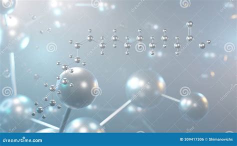 Palmitoleic Acid Omega 7 Fatty Acid Molecule Skeletal Formula Vector