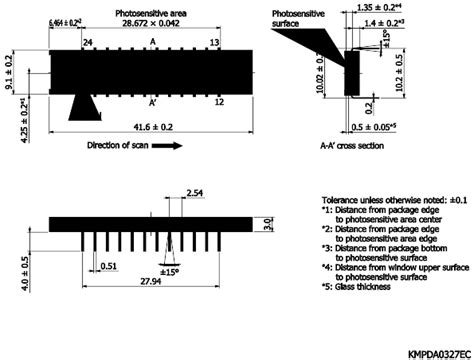 Cmos Linear Image Sensor S13488 Hamamatsu Photonics