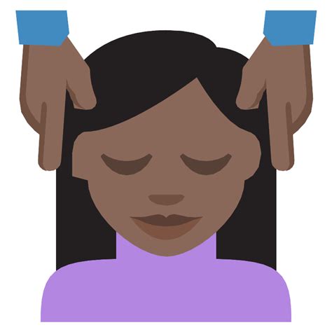 Person Getting Massage Dark Skin Tone Vector Svg Icon Svg Repo