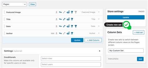 How To Use Column Sets Admin Columns Help Center