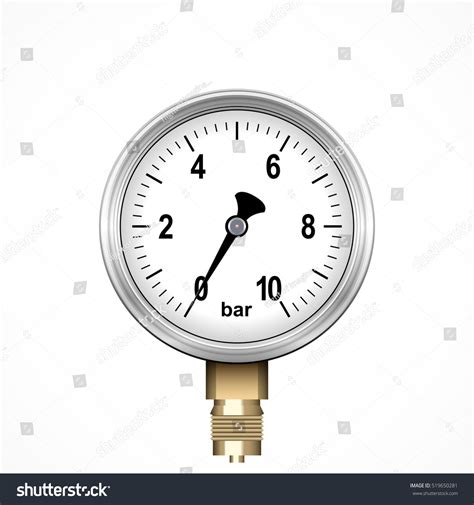 Manometer Pressure Gauge Vector Isolated On Stock Vector Royalty Free 519650281 Shutterstock