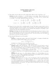 Problem Set 7 Solutions MAT246 SPRING 2009 L0101 PROBLEM SET 7 1 The Number 1 Has Six Sixth