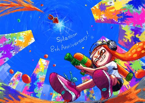 Inkling Player Character Inkling Girl And Kaori Splatoon And More Drawn By Maki Splakugaki