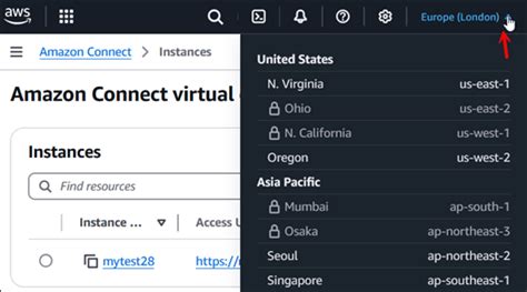 找到您的 Amazon Connect 实例 Id 或 Arn Amazon Connect