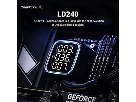 DeepCool LD240 Liquid Cooler 240mm 5th Gen Pump 3400 RPM AIO Real-time ...