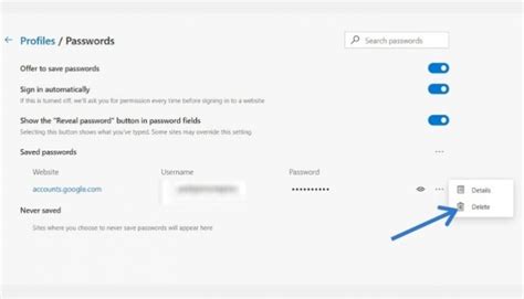 How To Add Edit Or Delete Saved Passwords In Microsoft Edge
