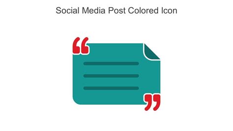 Social Media Post Colored Icon In Powerpoint Pptx Png And Editable Eps Format PPT Presentation