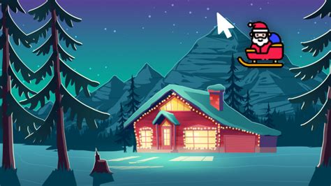 santa follows mouse cursor coding artist