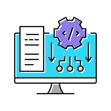 Software System Color Icon Vector Illustration Stock Vector