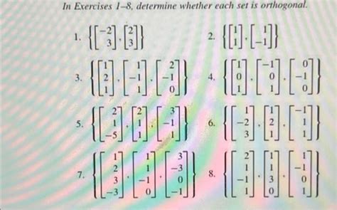 Solved In Exercises Determine Whether Each Set Is Chegg