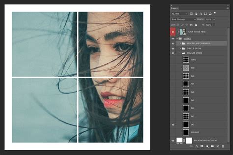 grid shape masks bitmap and vector an object graphic by offset