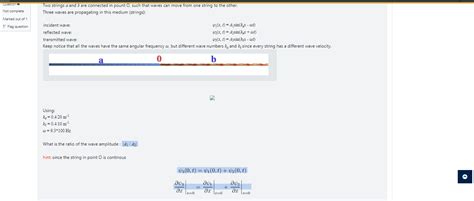 Solved Two Strings A And B Are Connected In Pount O Such Chegg Com
