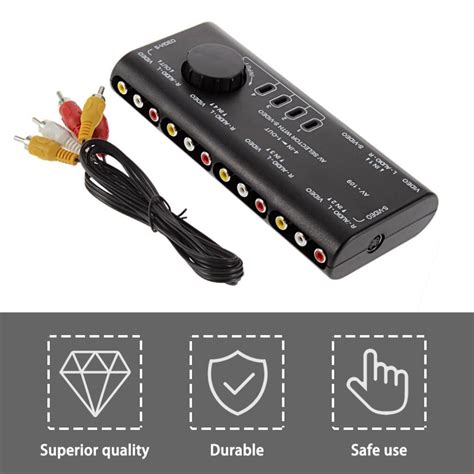 Out Av Rca Switch Box Av Audio Video Signal Switch Grandado