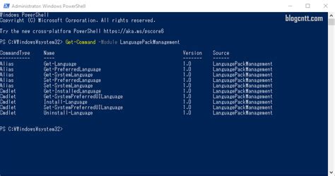 Cài đặt Gói Ngôn Ngữ Language Pack Trên Windows 10 11 Với Powershell