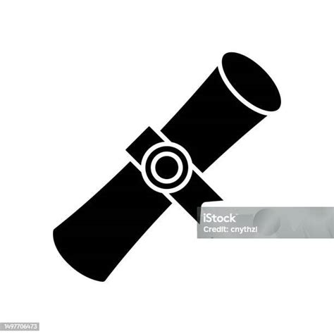 디플로마 아이콘 솔리드 스타일 웹 페이지 모바일 앱 Ui Ux 디자인을 위한 벡터 아이콘 디자인 요소 0명에 대한 스톡 벡터 아트 및 기타 이미지 Istock