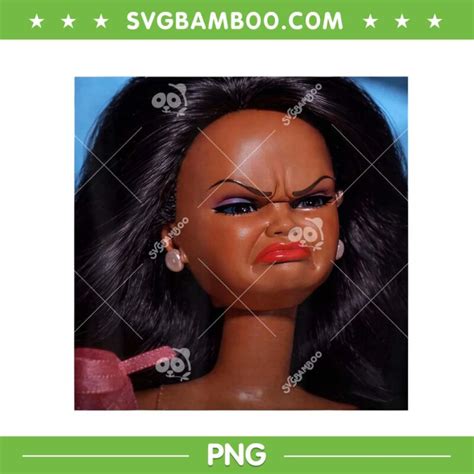 Barbie Hit The Dang Ball Png Baseball Mom Doll Face Meme