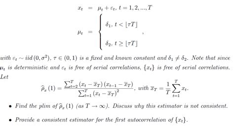 Help Non Mean Stationary Autocorrelation Function Reconometrics