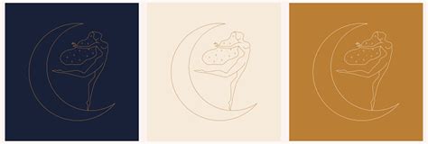 아름다운 난해한 여성 실루엣과 미니멀 한 선형 스타일의 로고 세트 미용사 뷰티 살롱 유기농 화장품 스파 인쇄물 보석 가게 0명에 대한 스톡 벡터 아트 및 기타 이미지