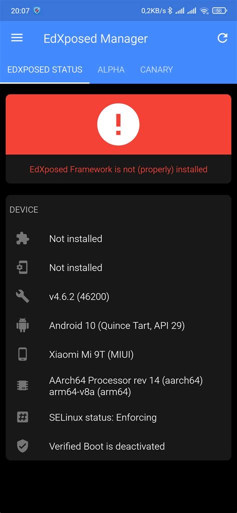Edxposed Framework Is Not Properly Installed · Issue 185