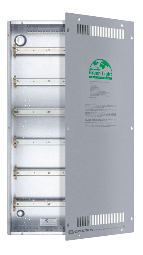 Crestron Enclosure For Din Rail Devices 6 Din Rails 18 M Wide Din En 6x18 Rails Enclosure
