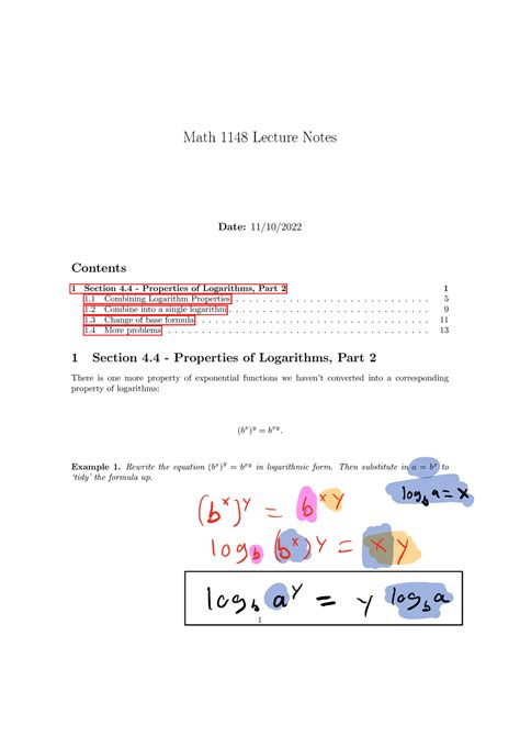 math 1148 lecture notes day 23 math 1148 lecture notes date 11 10