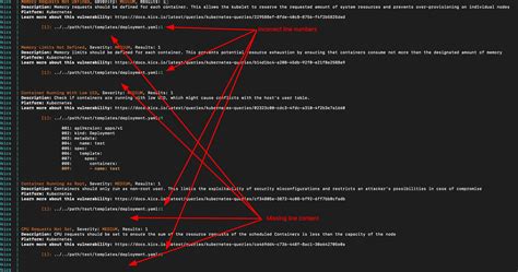 Incorrect Line Numbers And Missing Line Content When Scanning Helm