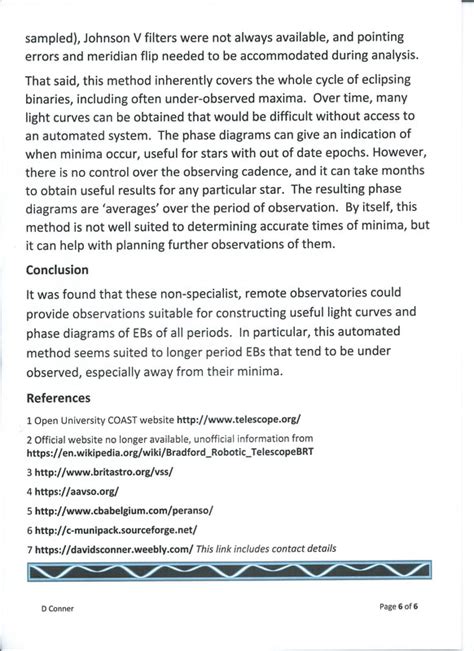 observing eclipsing binaries using remote observatories david conner