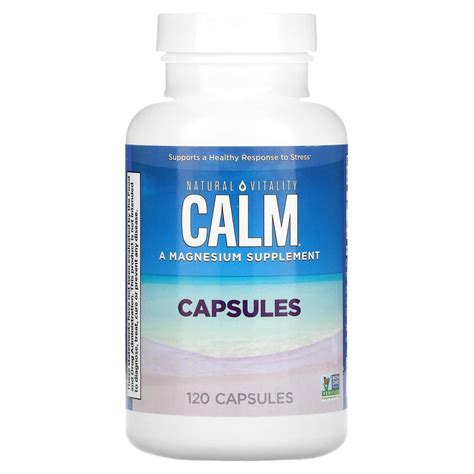 Магний Глицинат Natural Vitality Calm Magnesium Glycinate 325 мг 120