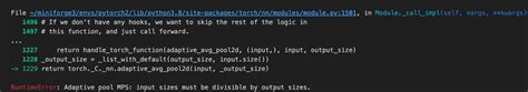 Adaptive Pool Mps Input Sizes Must Be Divisible By Output Sizes I
