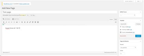 setting up required pages of wp user frontend wedevs